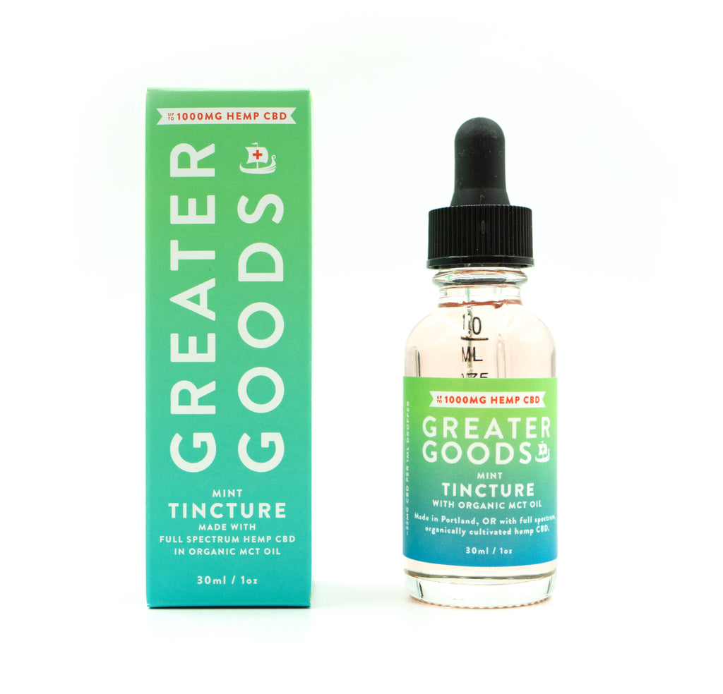 Mint Hemp CBD Tincture – Greater Goods